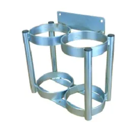 Inline Oxygen Cylinder Wall Mount Racks - FREE Shipping