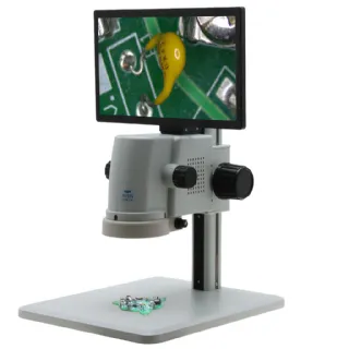 Digital Microscope with Monitor, LED Lights, 1080p 60FPS Imaging - Aven ...