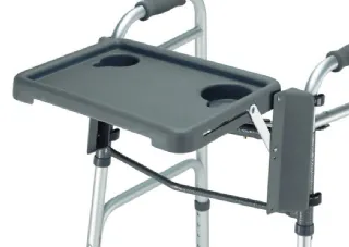 Lightweight Folding Walker Tray with Cup Holders and Textured Surface ...