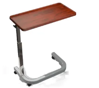 Span Premium Adjustable Overbed Table With 2-Inch Rolling Casters ...