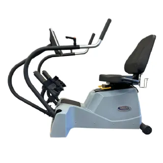 Recumbent Stepper Machine and Linear Cross Trainer with Fixed Wide Seat ...
