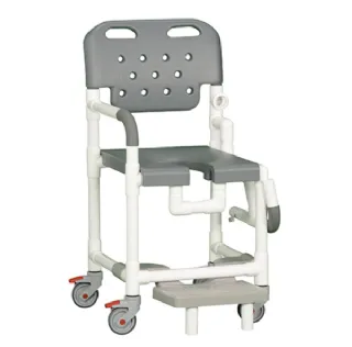 IPU Platinum Drop Arm Shower Chair With Footrest
