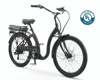 sixthreezero 500W Black Simple Step-Thru Electric Bike for Adults