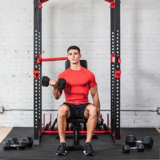 Hex Rubber Dumbbell Weight Set - 550 lbs.