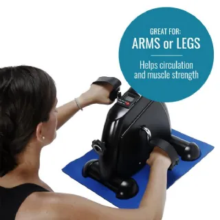 DMI Mini Exercise Bike Fitness Mini Cycle with Mat