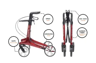 Rollator Walker with Carbon Fiber Frame - SWIFT