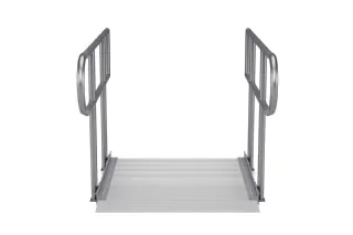 Aluminum Threshold Butt Ramp with Bevel and Optional Hand Rails by ...