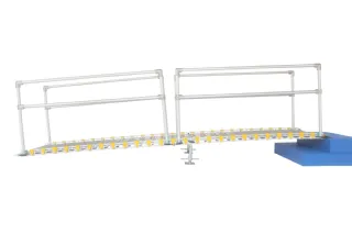 Lightweight Aluminum Wheelchair Ramp - Portable Ramp with 2 Handrails ...