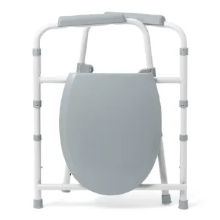 3-in-1 Elongated Folding Bedside Commode Chair by Medline