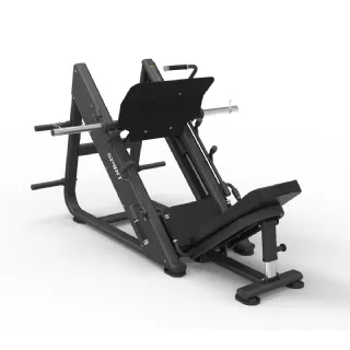 Seated Leg Press Machine, 45 Degree Plate-Loaded with Adjustable Back ...