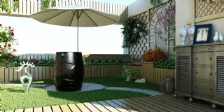 Cold Plunge Barrel with Chiller - Black Fiberglass for Home or ...