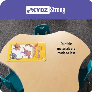 Classroom Rectangle Activity Table with Safe Rounded Edges and Multiple ...