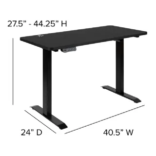 Flash Furniture Electric Height Adjustable Standing Desk - Table Top 48 ...