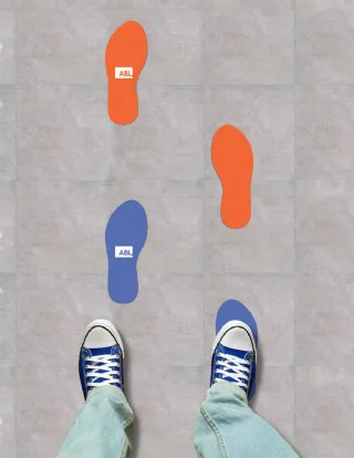 High Five Hands and Feet Adhesive Stickers for Classrooms and Hallways