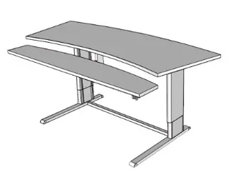 Height-Adjustable Computer Workstation