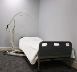 Hydraulic Patient Lift With 400 lbs. Weight Capacity and Rolling ...