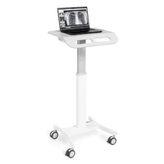 Medical Computer Cart - Height Adjustable Luxor Vitalize Laptop Cart