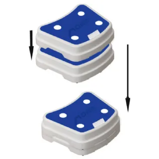 Stackable Bath Step with Slip-Resistant Surface