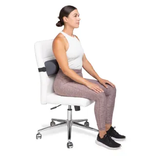 Lumbar Pillow - D-Shape Back Support for Office Chair - McKenzie Lumbar ...