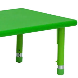 Flash Furniture Plastic Rectangular Preschool Activity Table - 24 in x ...