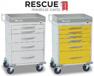 Rescue Medical Carts With 360-Degree Rotating Casters