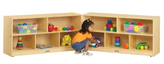 Jonti-Craft Mobile Fold-n-Lock Storage Units for Toddlers and Classrooms