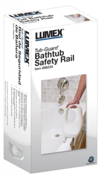 Clamp On Bath Rail - Lumex Tub-Guard Bathtub Safety Rails