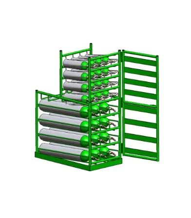 Cylinder Rack for M6 and D/E Oxygen Tanks by FWF Medical