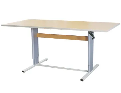 Therapy Table and Workstation with Adjustable Height by Populas Furniture, Available in Manual ...