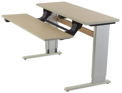 Height-Adjustable Workstation with Keyboard Lift