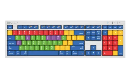 Kids Learning Keyboard for Mac - ALBA Slimline by Logickeyboard