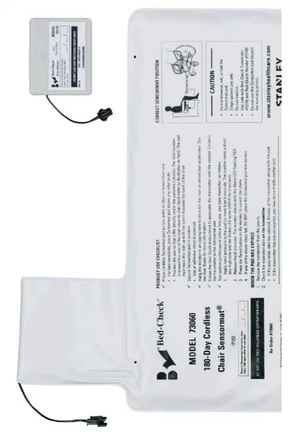 Bed-Check Sensormat Cordless Fall Prevention Pressure Sensitive Pads