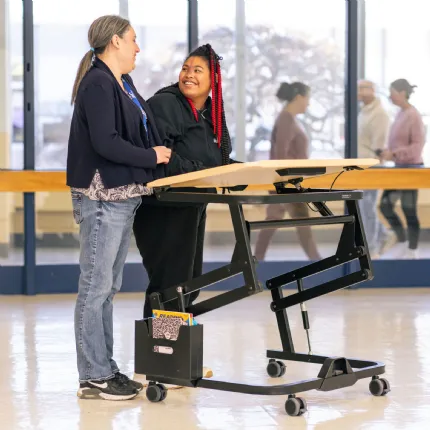 Height Adjustable Desk | Wheelchair Accessible Adaptive Desk with ...