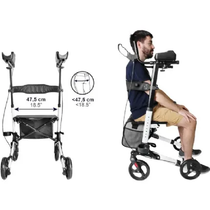 Upright Walker with Seat for Seniors - Forearm Support Platform Walker ...