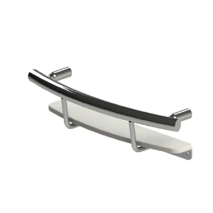HealthCraft Invisia Decorative Shower Shelf with Support Rail
