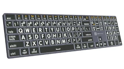 Wireless Large Print Keyboard for Visually Impaired - TITAN Slimline by ...