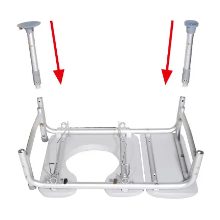 Drive Medical Adjustable Tub Transfer Bench with Commode - Combination ...