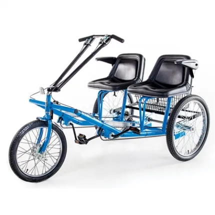 Two Seat Tricycle - Side-By-Side Therapeutic 3 Speed Trike