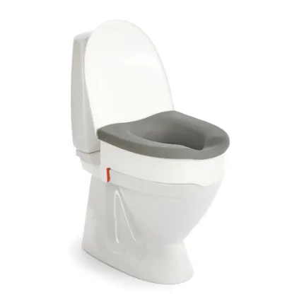 Raised Toilet Seat with Brackets and Lid - My-Loo