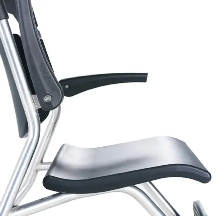 Transport Chair Stainless Steel - Stackable with Coin Return Lock ...
