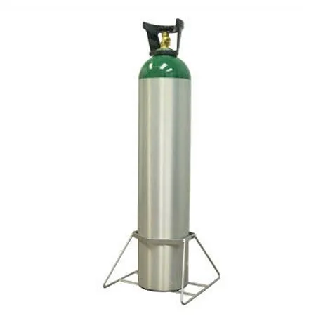Single Oxygen Tank Cylinder Stands by Responsive Respiratory