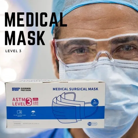 Everwin ASTM F2100 Level 3 Procedure Mask