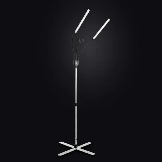 Multi Headed Floor Lamp with Flexible Mobile Holder and Carry Bag ...