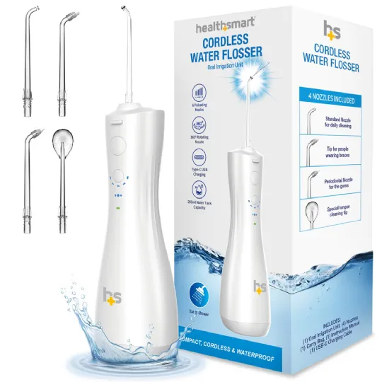 Compact Water Flosser for Oral Hygiene by HealthSmart