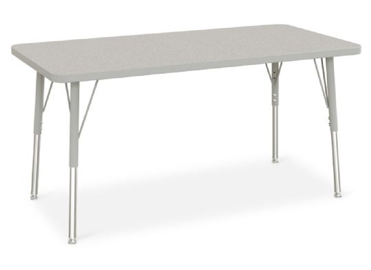 Classroom Rectangle Activity Table with Safe Rounded Edges and Multiple ...