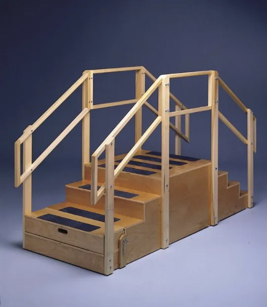 Bailey Non-Slip Straight Training Stairs with Bus Step