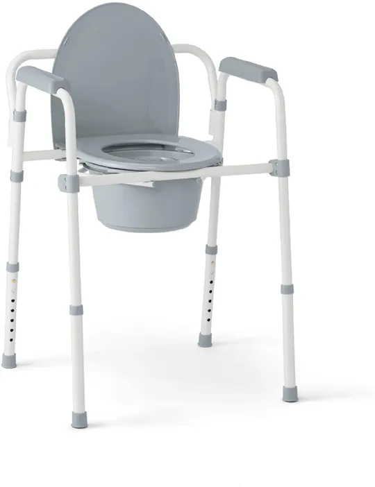 Medline Folding Commode Chair - 3-in-1 - FREE Shipping