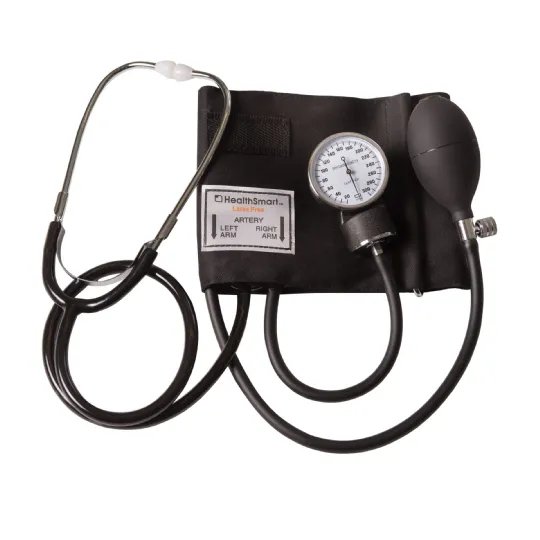 HealthSmart Self Taking Manual Blood Pressure Kit with Attached Stethoscope