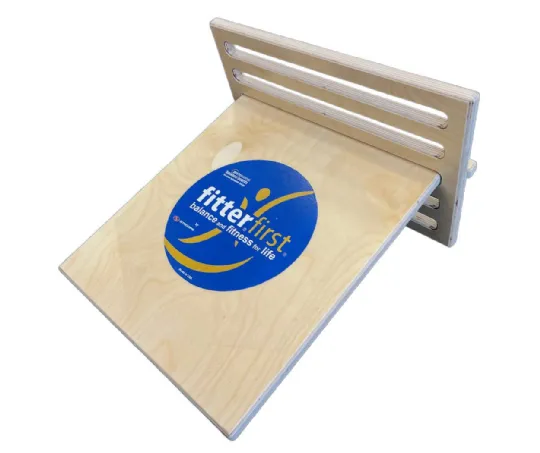 Fitterfirst Adjustable Wooden Slant Board for Calf Stretching and Rehab ...