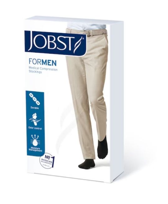 Knee High Compression Stocking for Men with 15-20 mmHg and Closed Toe ...